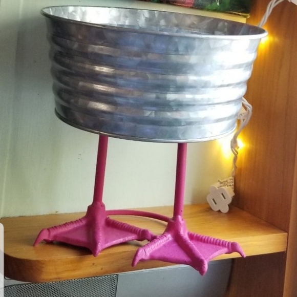 Arlington | Party Supplies | Rare Htf Pink Flamingo Feet Galvanized ...